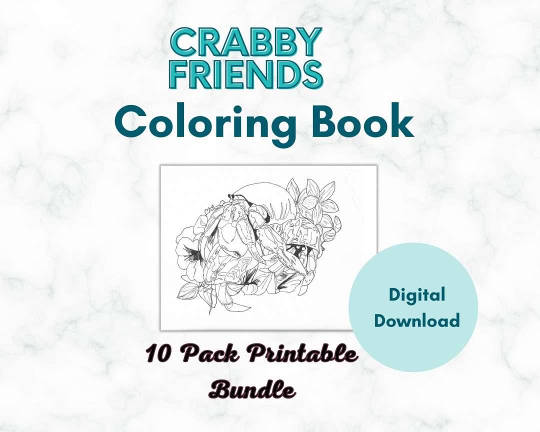 Crabby Friends Printable Coloring Book
